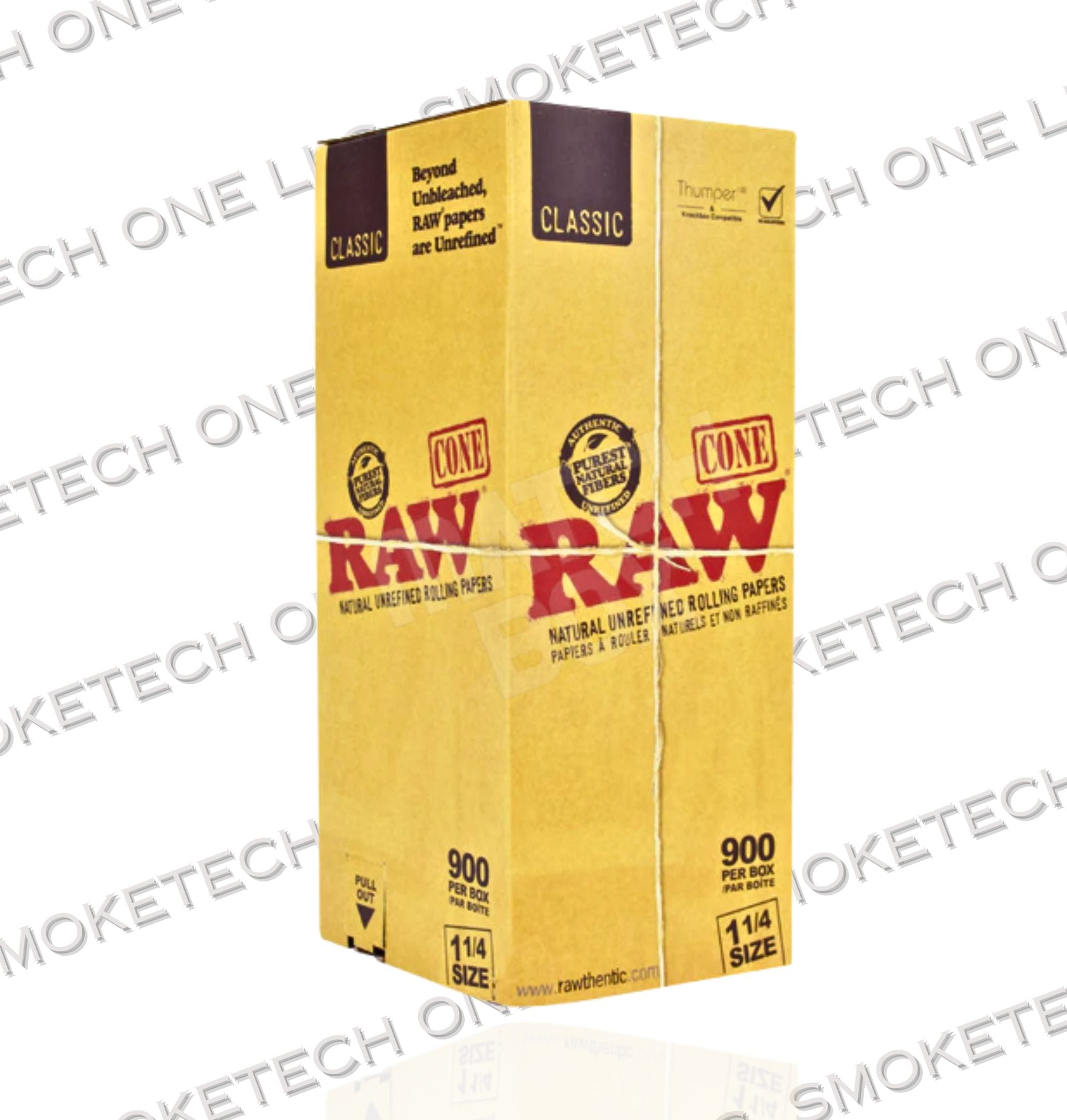 RAW Classic 1¼ Cones | Bulk Box | 900 Cones – Smoke Tech One LLC