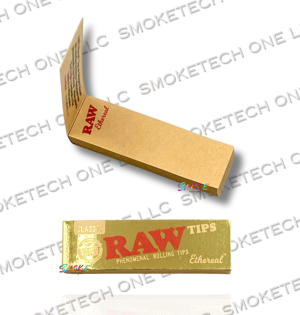 RAW Classic Ethereal Rolling Tips – Box of 50 – Smoke Tech One LLC