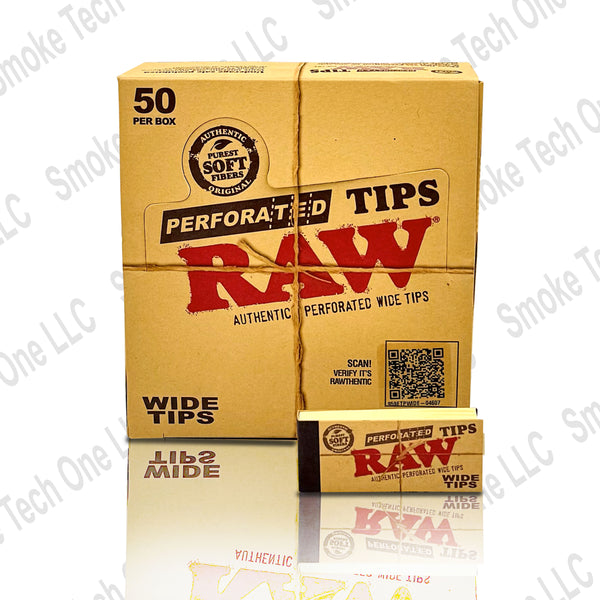 RAW Perforated Wide Tips – Smoke Tech One LLC