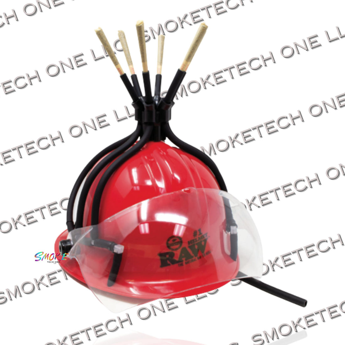 RAW Fire Blazer Helmet – Party Hat (Red Color) – Smoke Tech One LLC