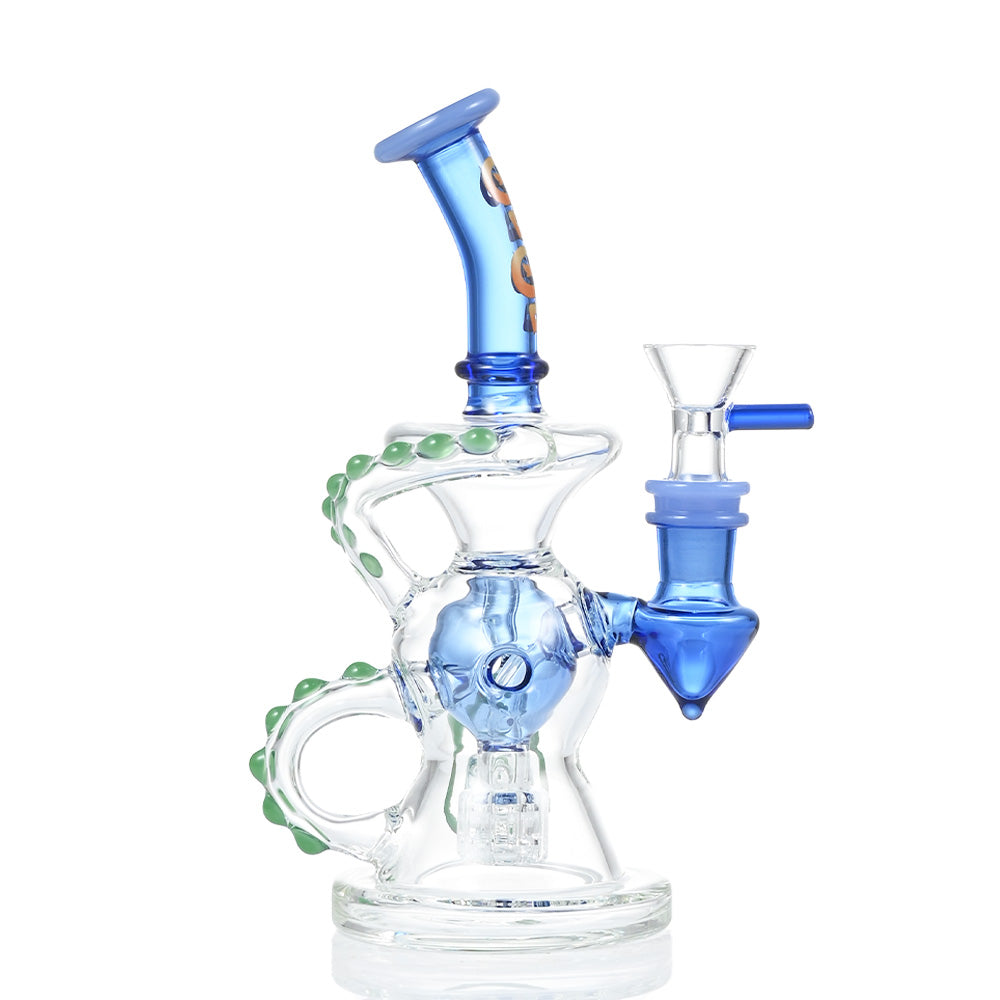Hispter – 7" Double Orb Perc Glass Rig ZL14 – Smoke Tech One LLC